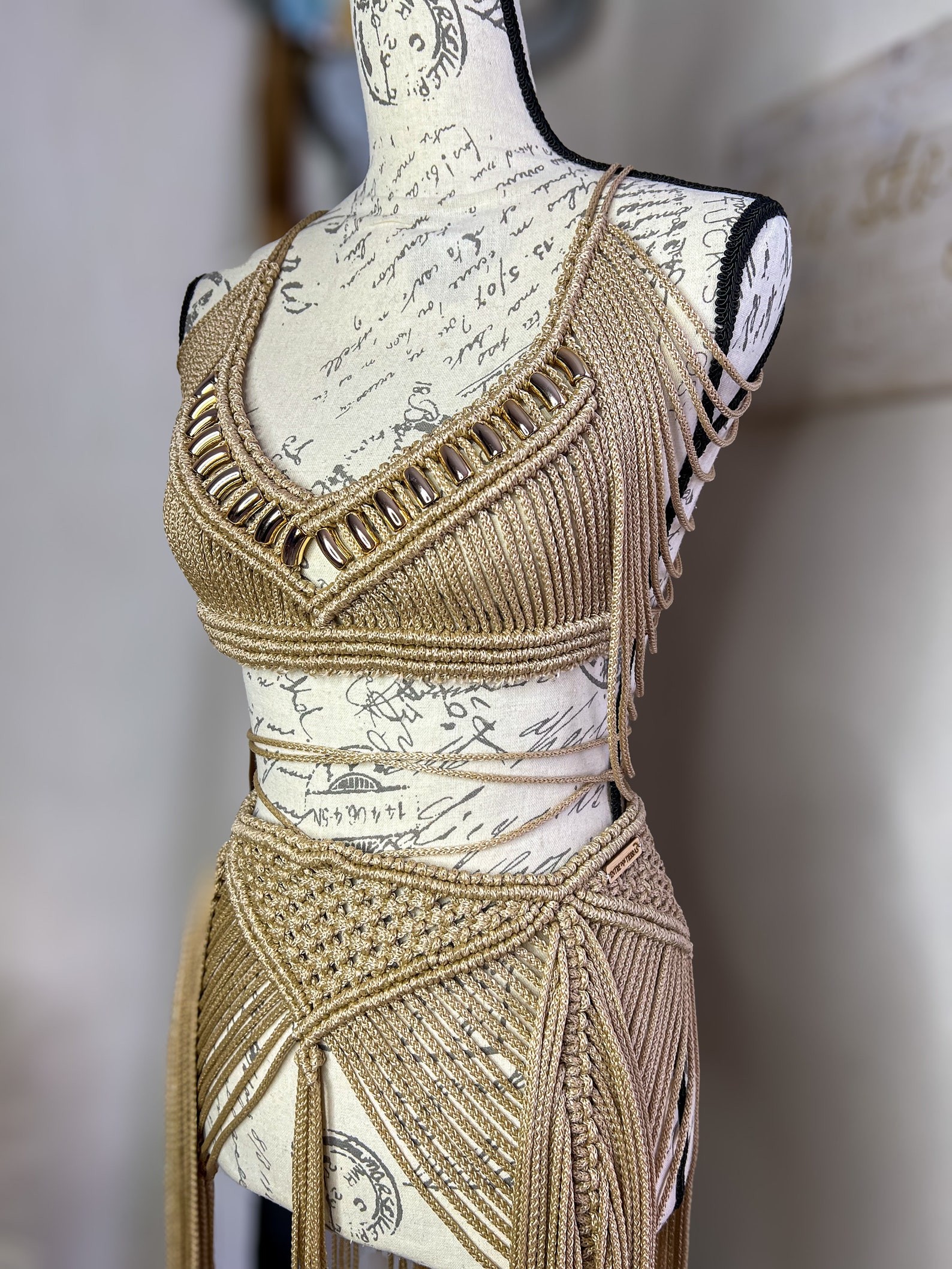 Handmade Macrame Set for Festivals festival Clothing Women - Etsy