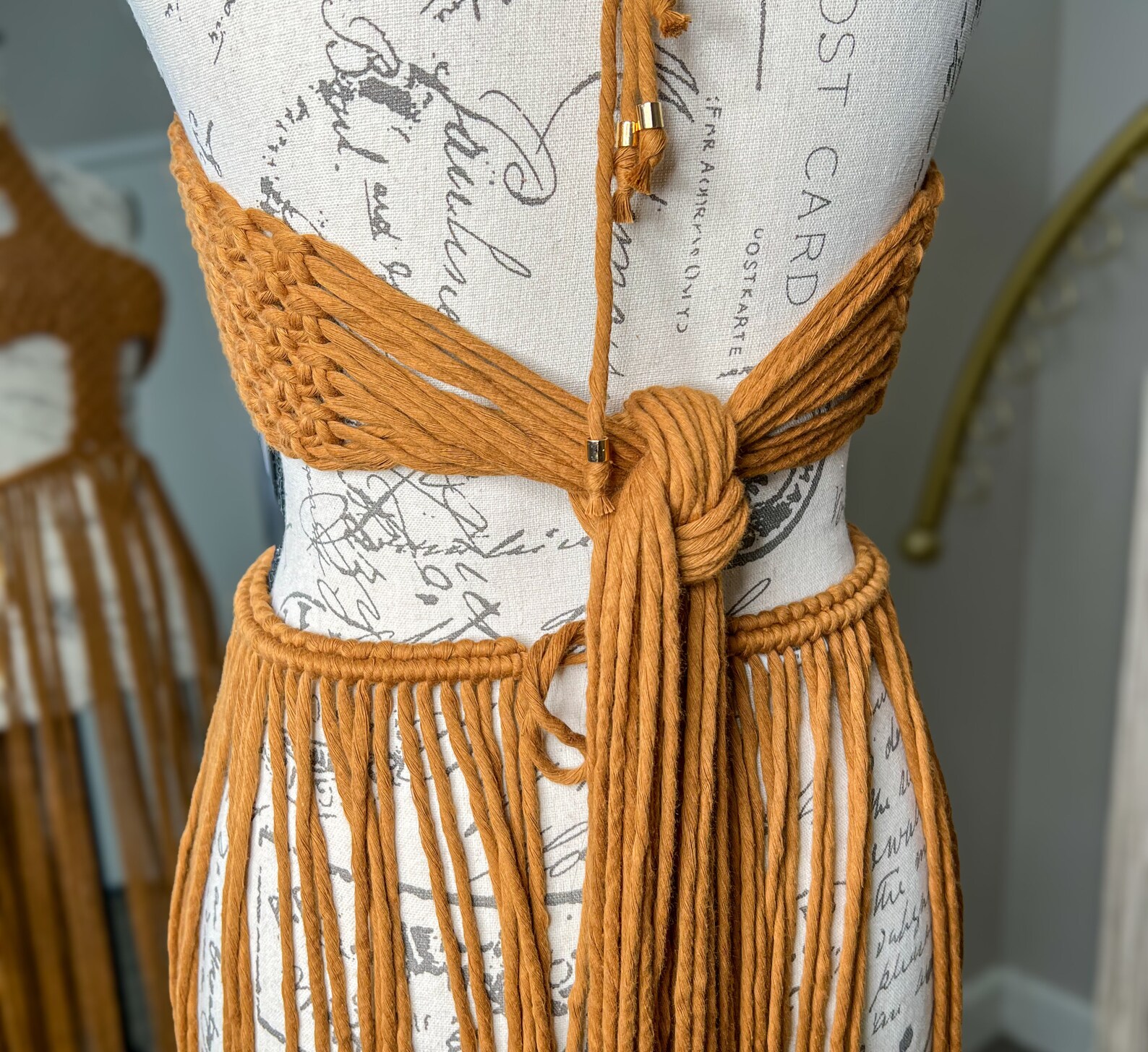 Handmade Beach Dress , Macrame Dress Coverup ,fringe Outfit Dress ...