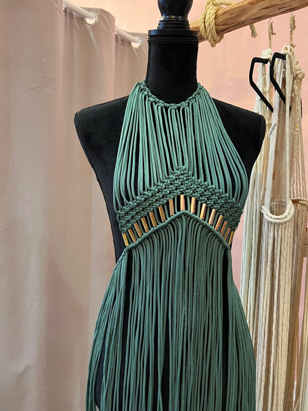 Handmade Macrame Cover up for Women,macrame Dress,costume Festival ...