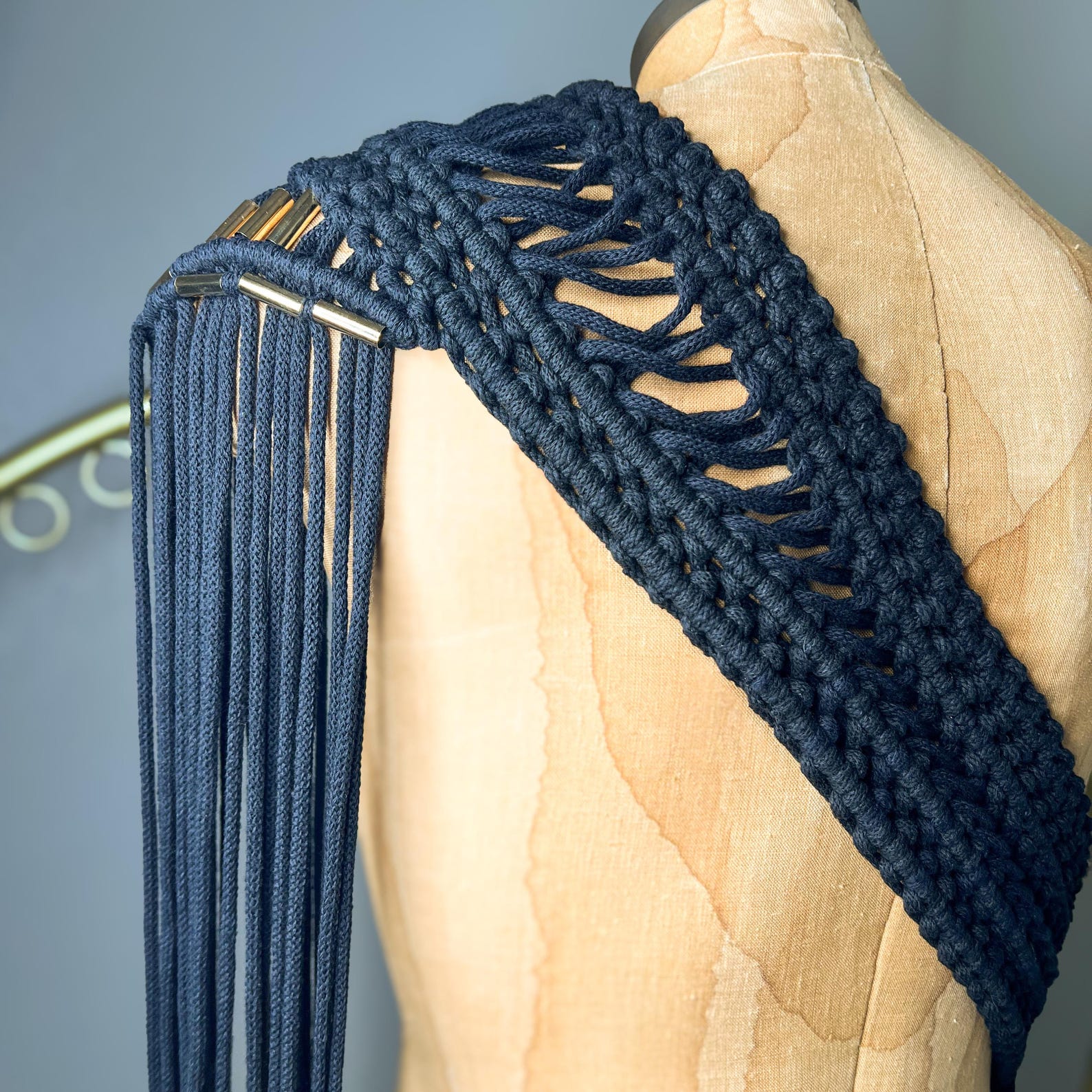 Macrame Braided Vest, Burning Man Style, Cotton Festival Outfit - Etsy