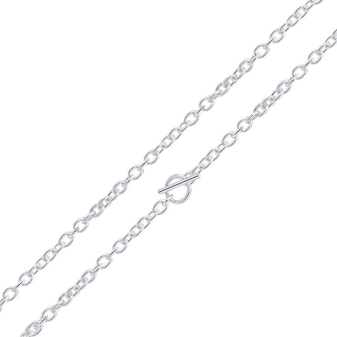 925 Sterling Silver, 7mm Cable Chain Design Necklace,multiple Clasp and ...