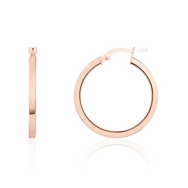 Rose Gold Square Earring - Etsy