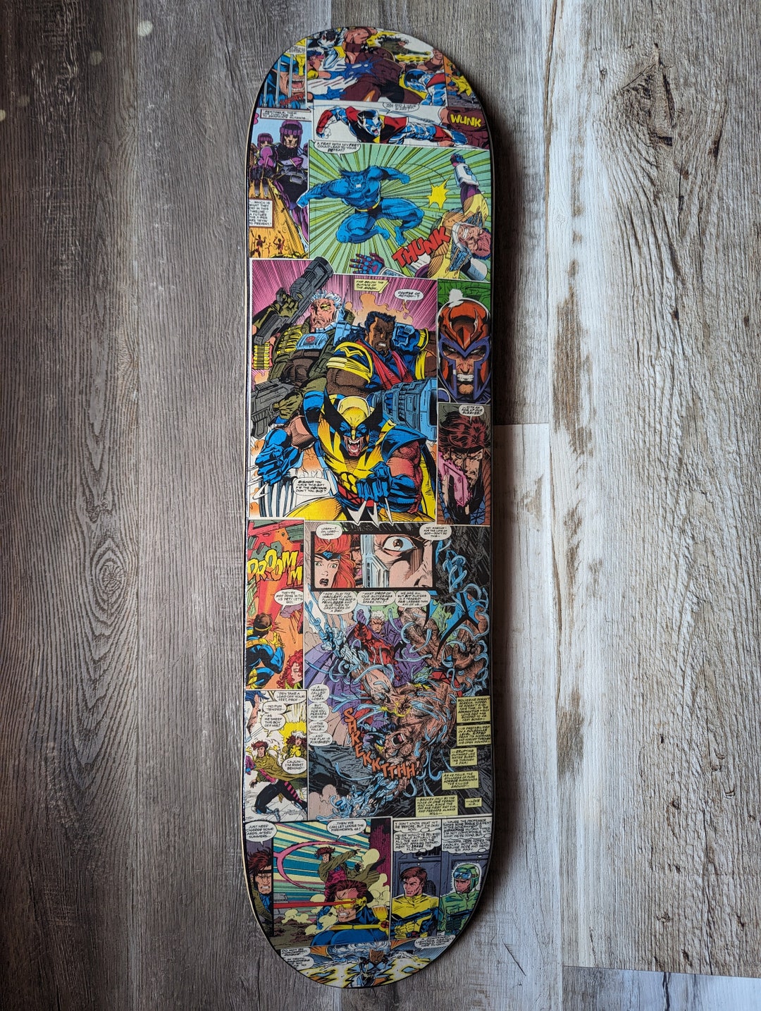 Custom X-men Marvel Comic Book Themed Skateboard Deck - Etsy