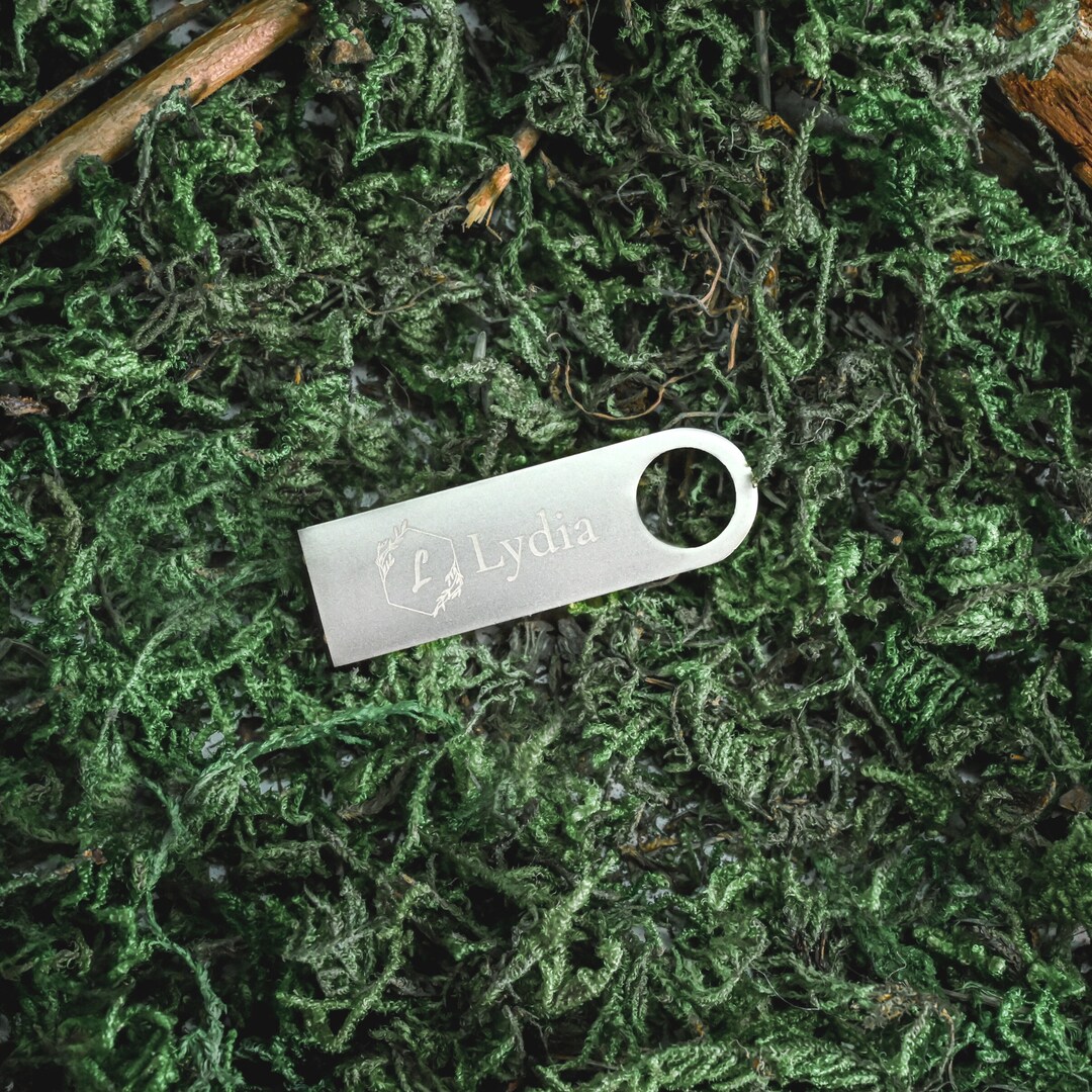 Silver Custom USB Drive Personalized Metal USB Photo Usb - Etsy