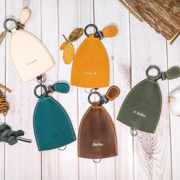 Leather Car Key Fob - Etsy