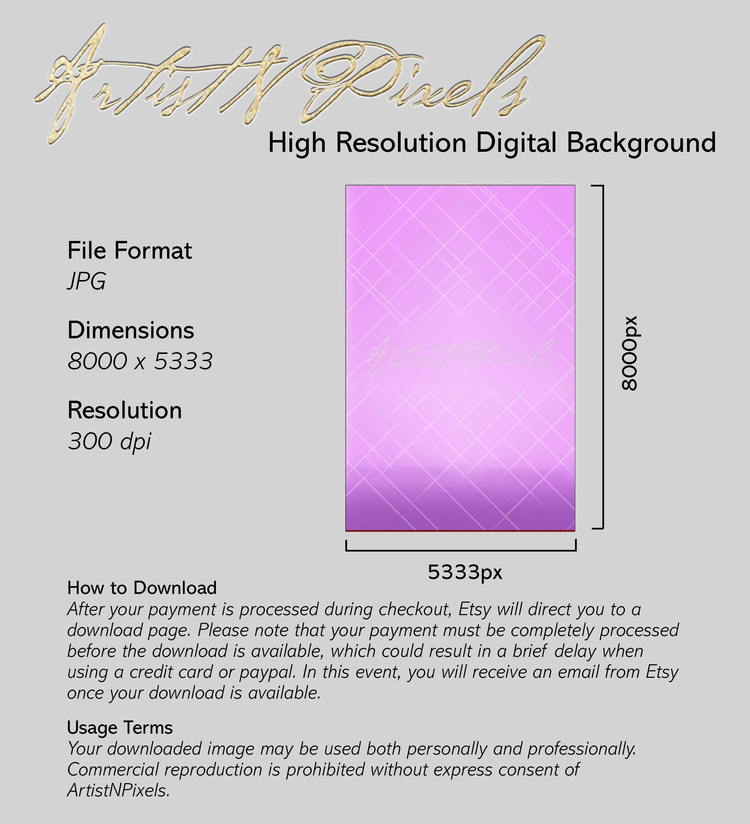 Candy Pink Digital Backdrop for Children's Photography, Instant ...