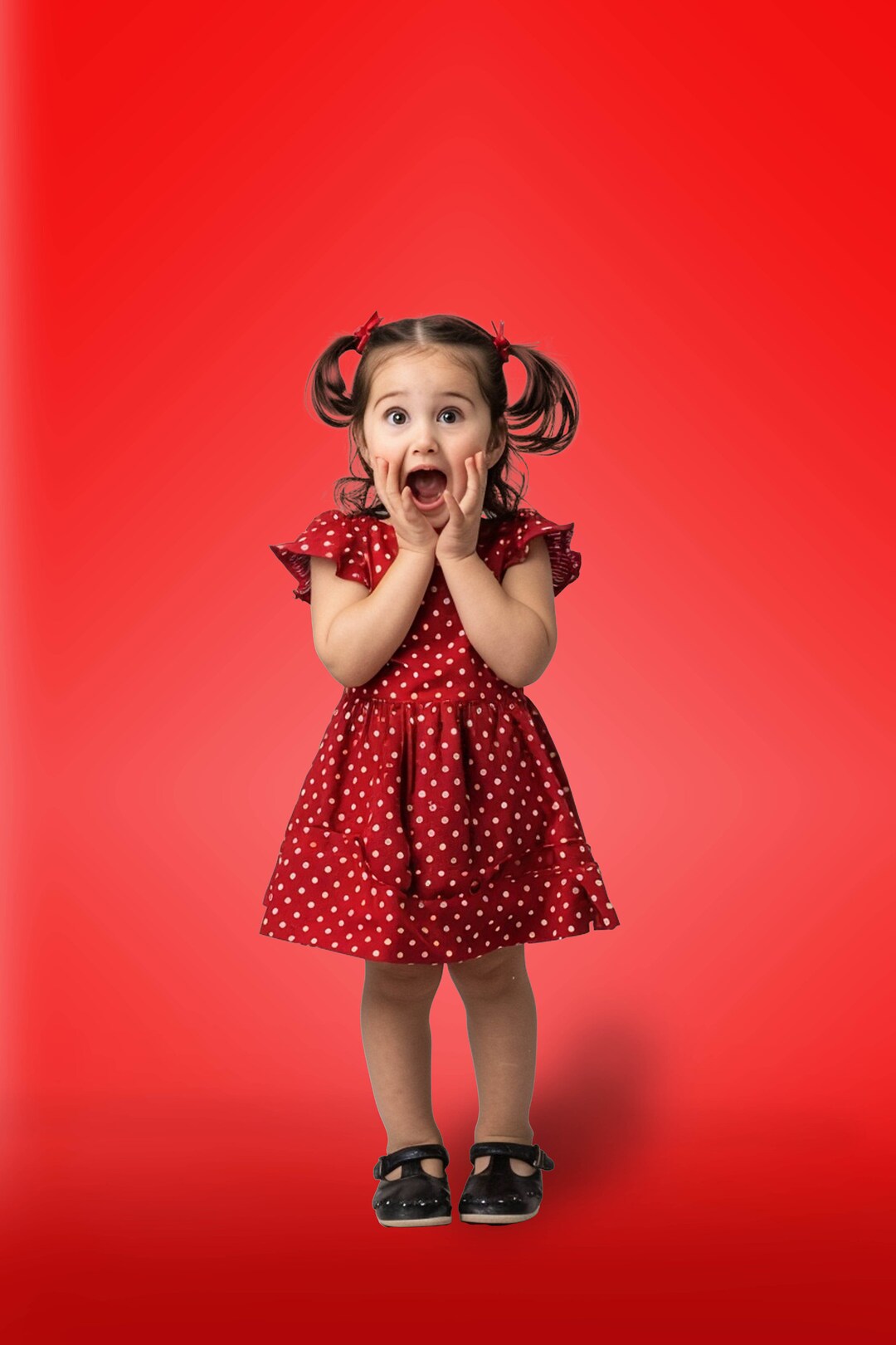 Cherry Red Digital Backdrop for Children's Photography, Instant ...