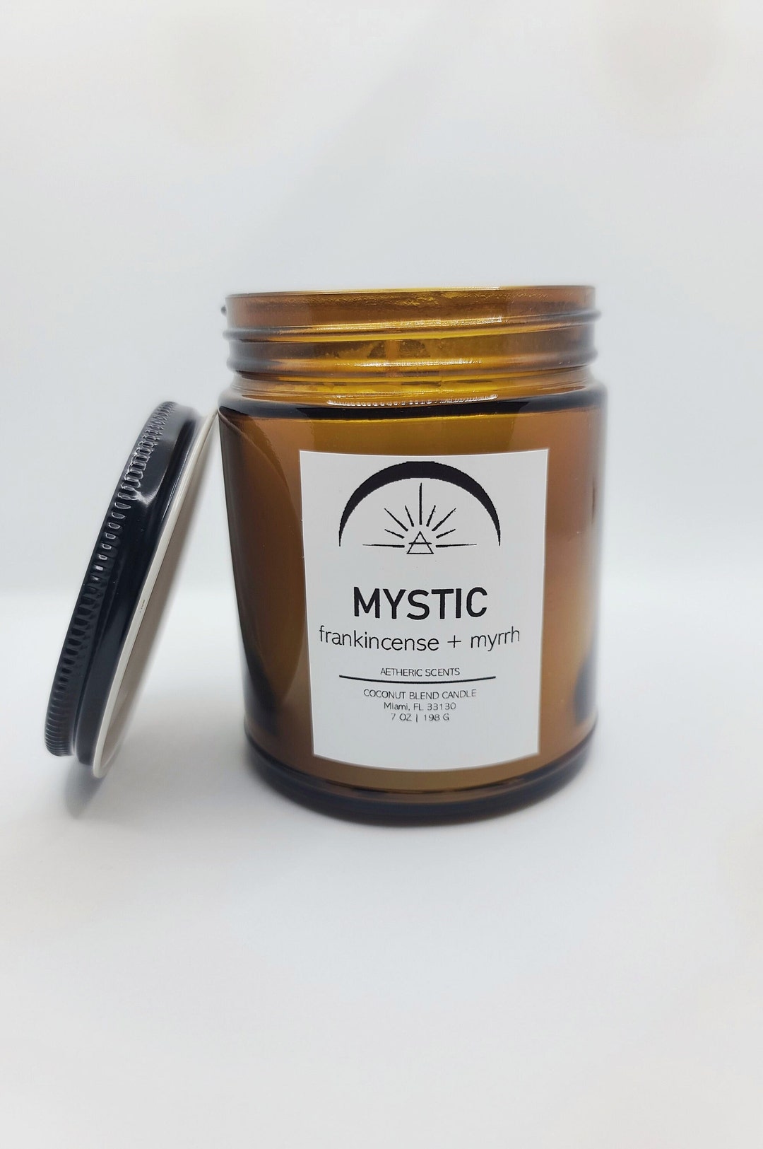 Mystic Candle | Frankincense & Myrrh Scented | Vegan Coconut Wax ...