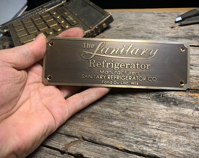 Cast Brass Custom Signs & Plaques Unlacquered Wall Plaque Customized Gift Plaques Custom Size ...