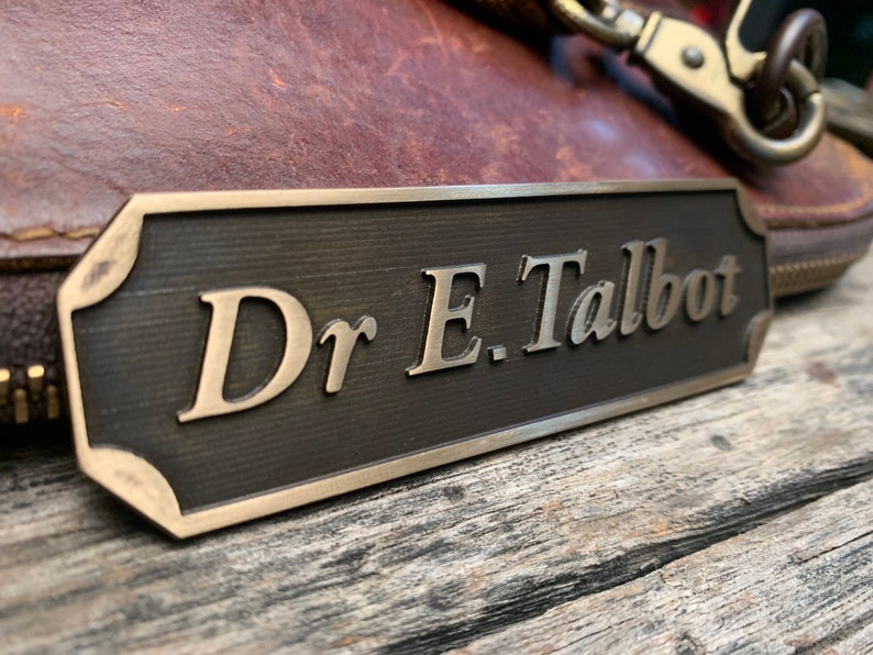 Office Door Nameplate Personalised Solid Brass Nameplate - Etsy