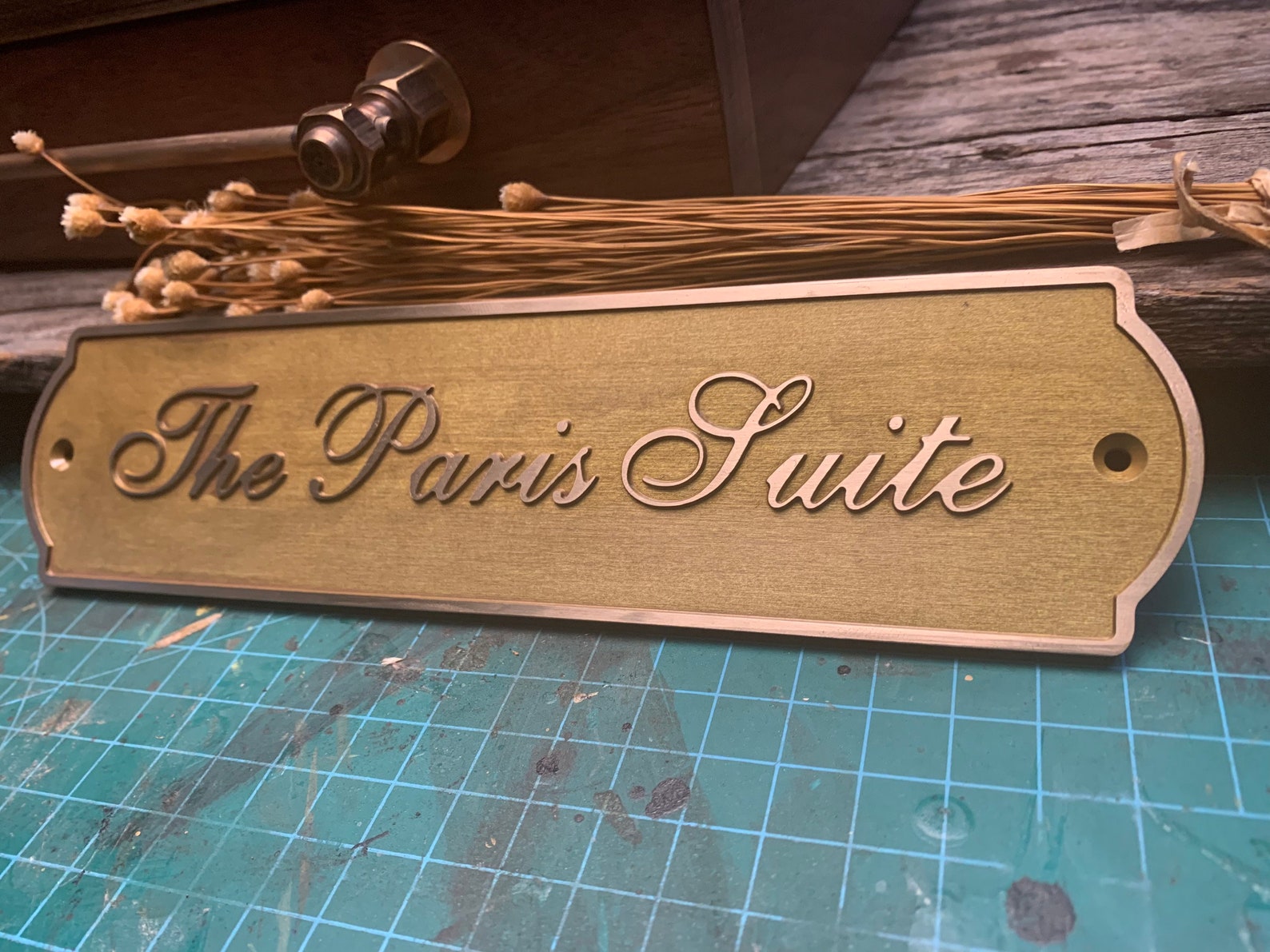 Custom Brass Door Signs & Plaques Any Language Plaques Customized Size ...