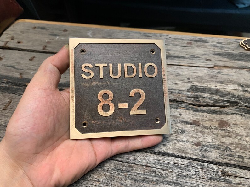 Custom Brass Door Signs & Panels Custom Language Boards - Etsy