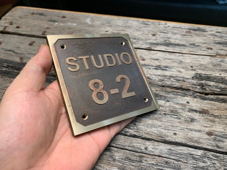 Custom Brass Door Signs & Panels Custom Language Boards - Etsy