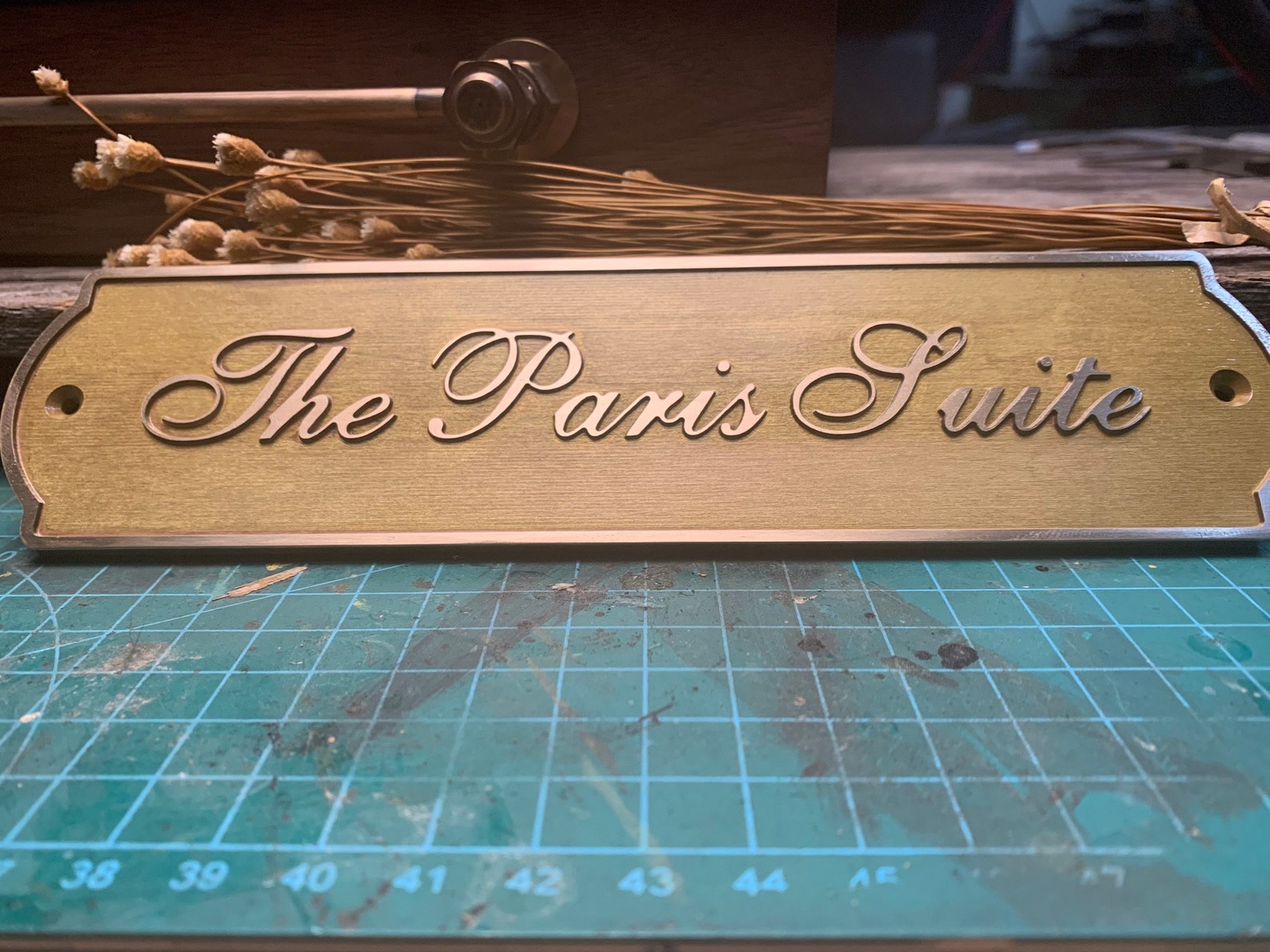 Custom Brass Door Signs & Plaques Any Language Plaques Customized Size ...