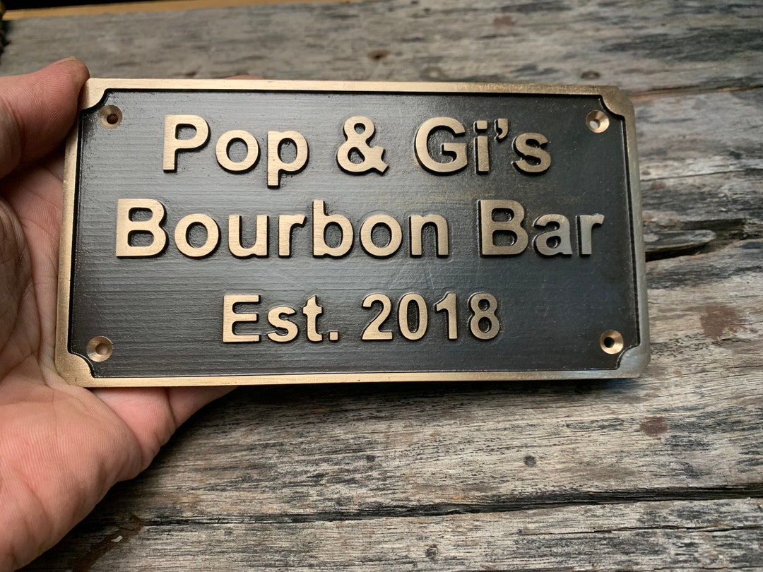 Custom Vintage Signs & Plaques - Oil Rubbed Bronze Patina Signs - Gift ...