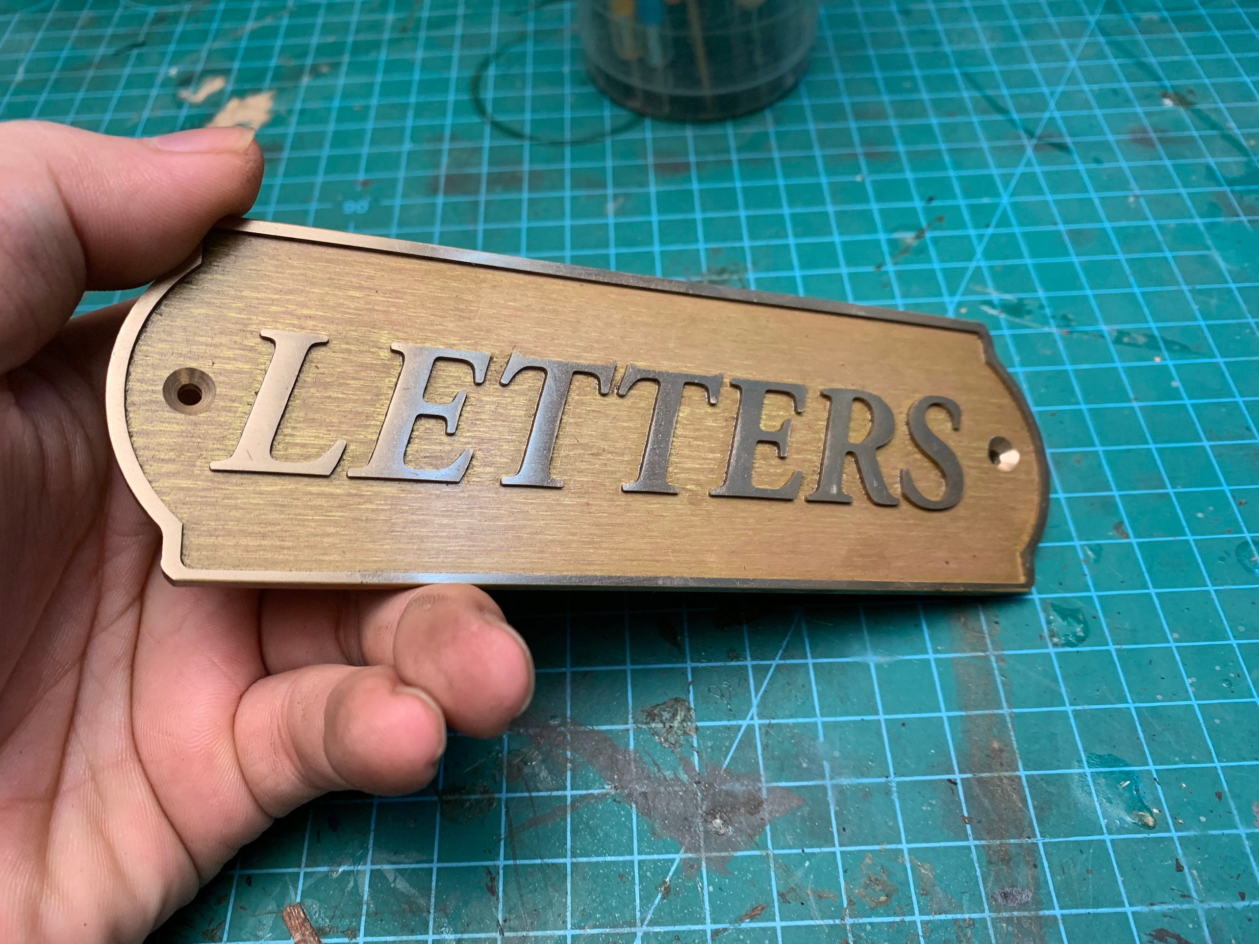 Bench Name Plate Memorial Nameplate Brass Plaque Memorial - Etsy