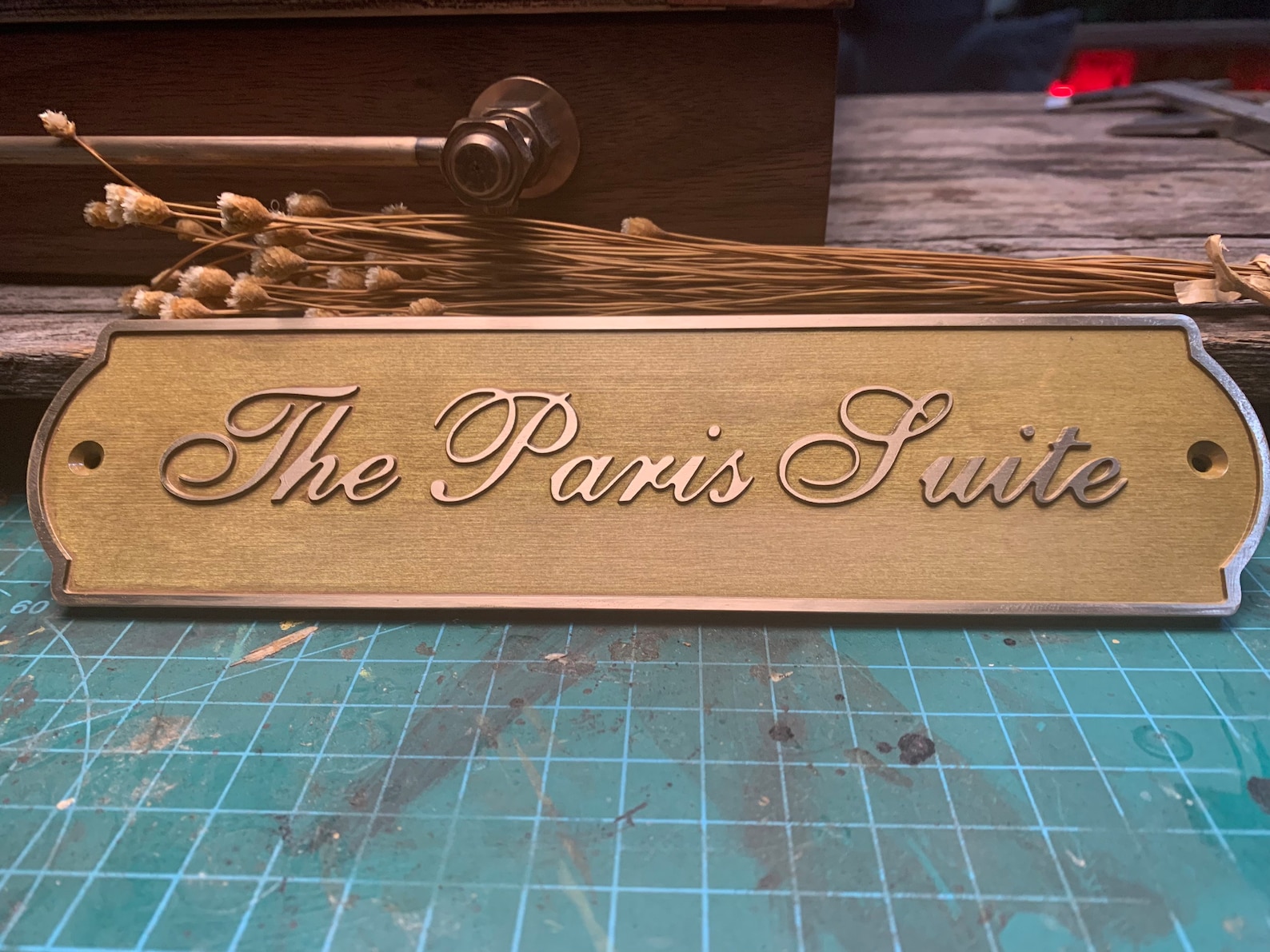 Custom Brass Door Signs & Plaques Any Language Plaques Customized Size ...
