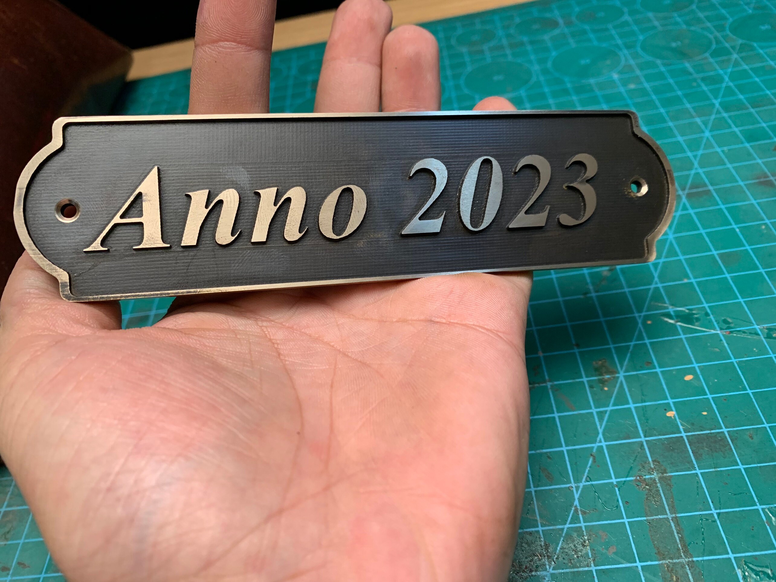 Name Sign Steampunk Brass Door Signmetal Name - Etsy