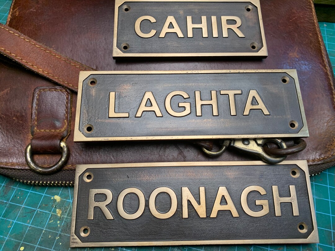 Brass Neck Sign,custom Date Sign - Customized Cast Brass Door Wall Sign ...