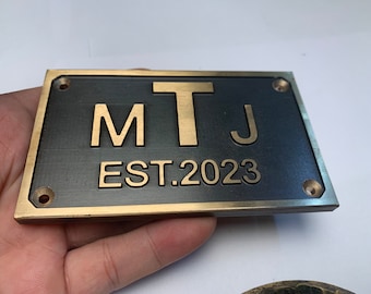 Personalized Brass Plaque Ideal for Recognition Plaques, Name Plates ...