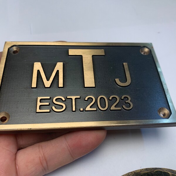 Custom Brass Plaques - Etsy