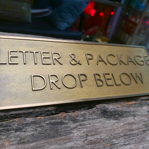 Brass Rectangle House Sign - Etsy