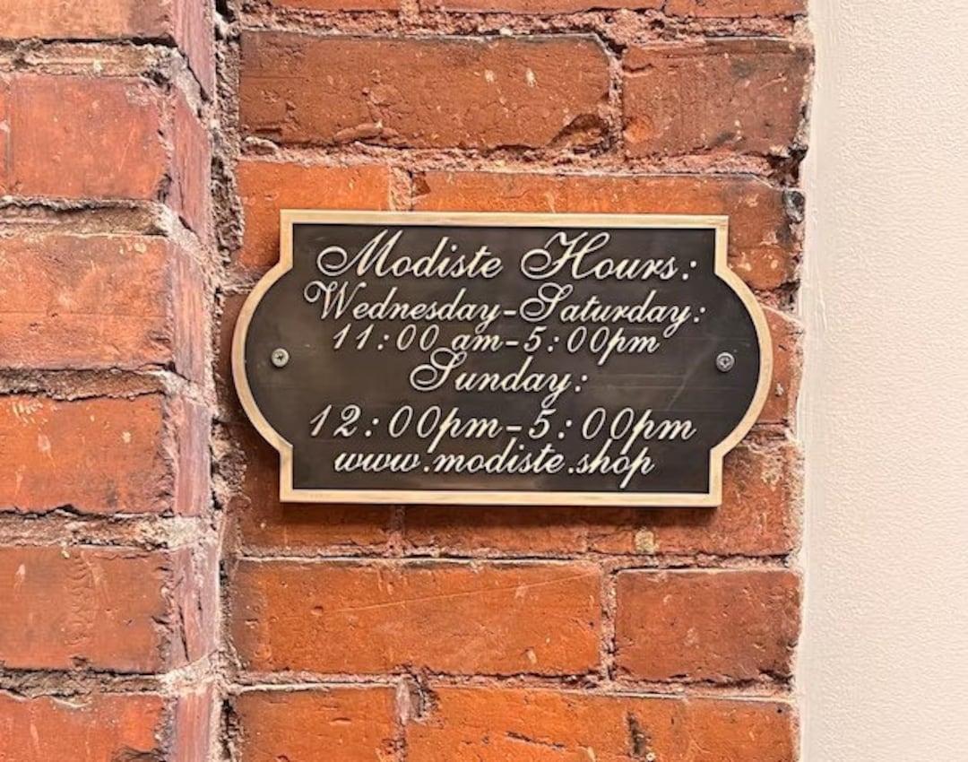 Cast Brass Personalized Signs - Custom Metal Plaques - Unlacquered ...