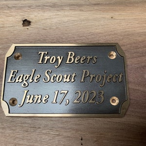 Cast Brass Custom Signs & Plaques - Unlacquered Wall Plaque - Customized Gift Plaques - Custom ...