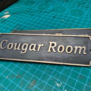 Custom Brass Sign ,brass , Bronze Finish Door Plaques. - Etsy