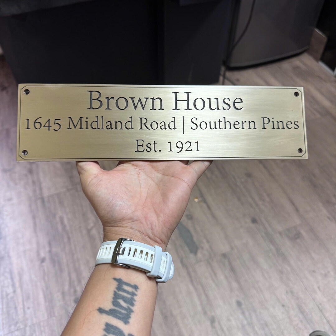 Cast Brass Custom Signs & Plaques - Unlacquered Wall Plaque ...
