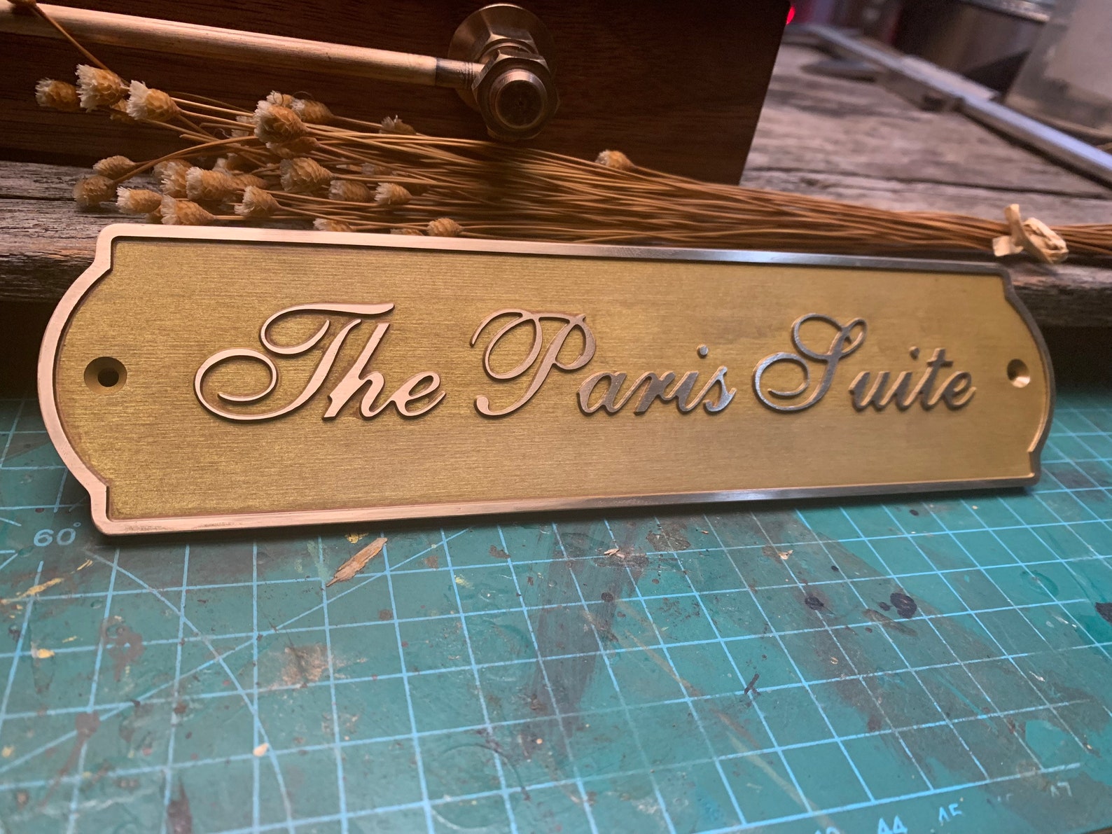Custom Brass Door Signs & Plaques Any Language Plaques Customized Size ...