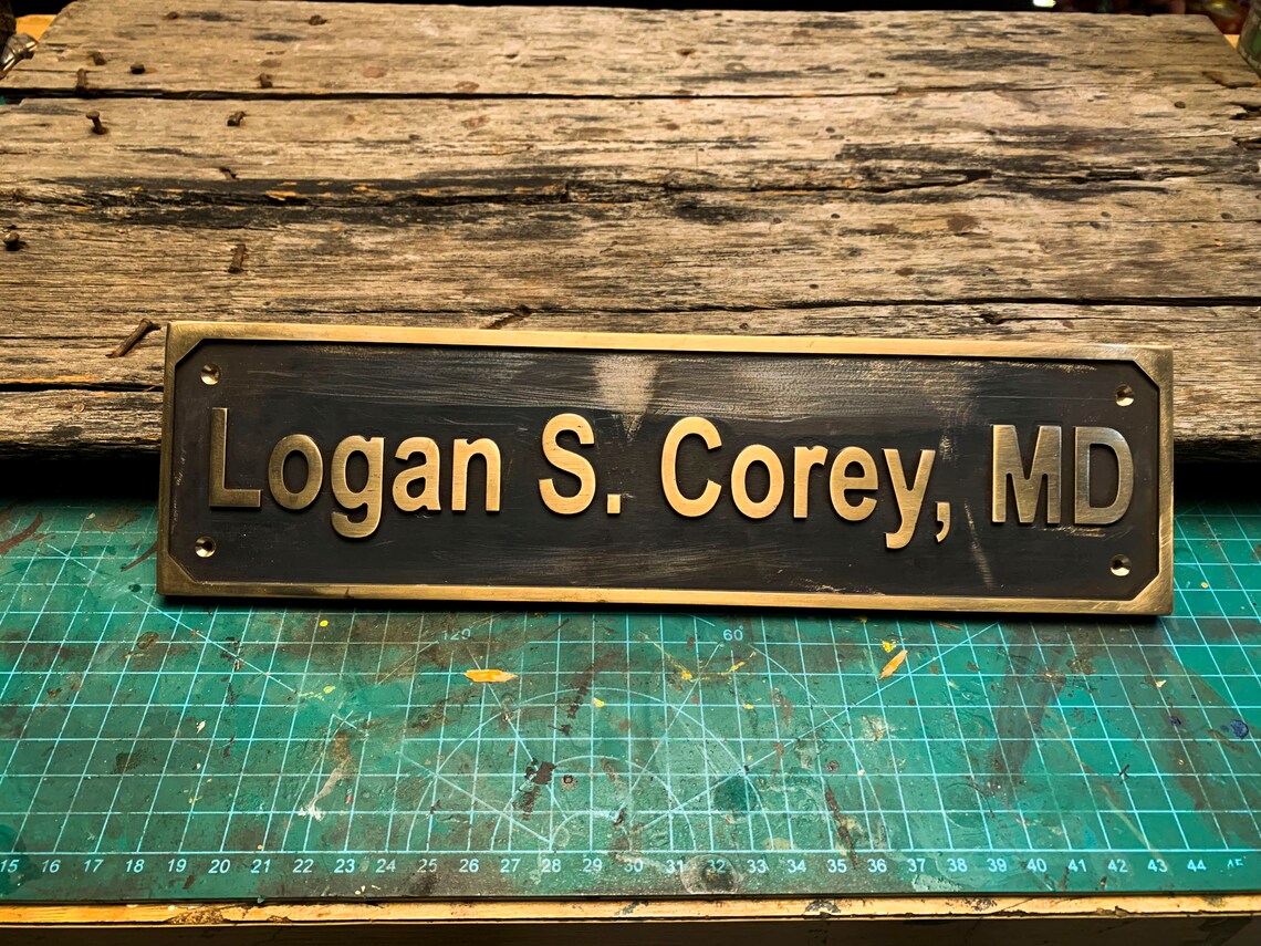 Custom Cast Brass Door Signs & Plaques - Custom Language Plaques ...