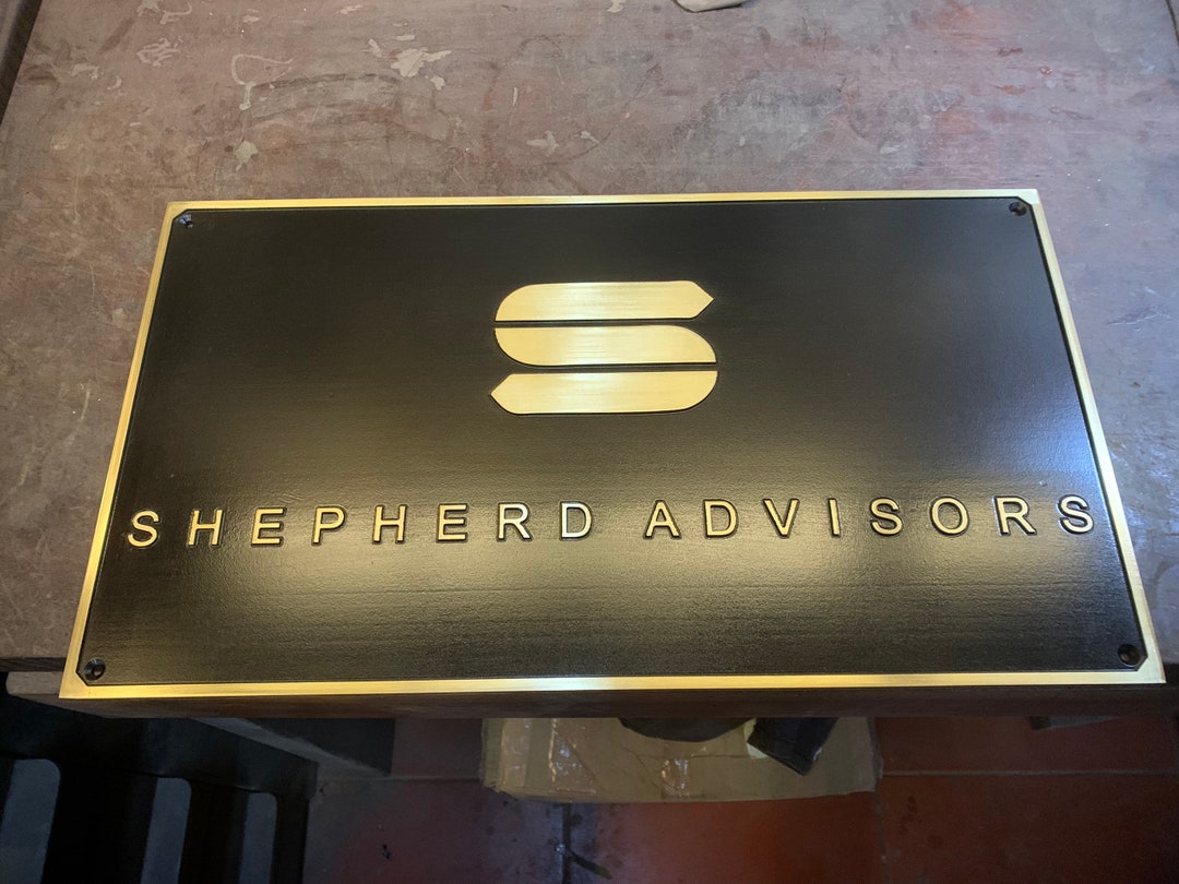 Personalized Vintage Sign Plaques - Old Fashioned Cast Brass Long ...