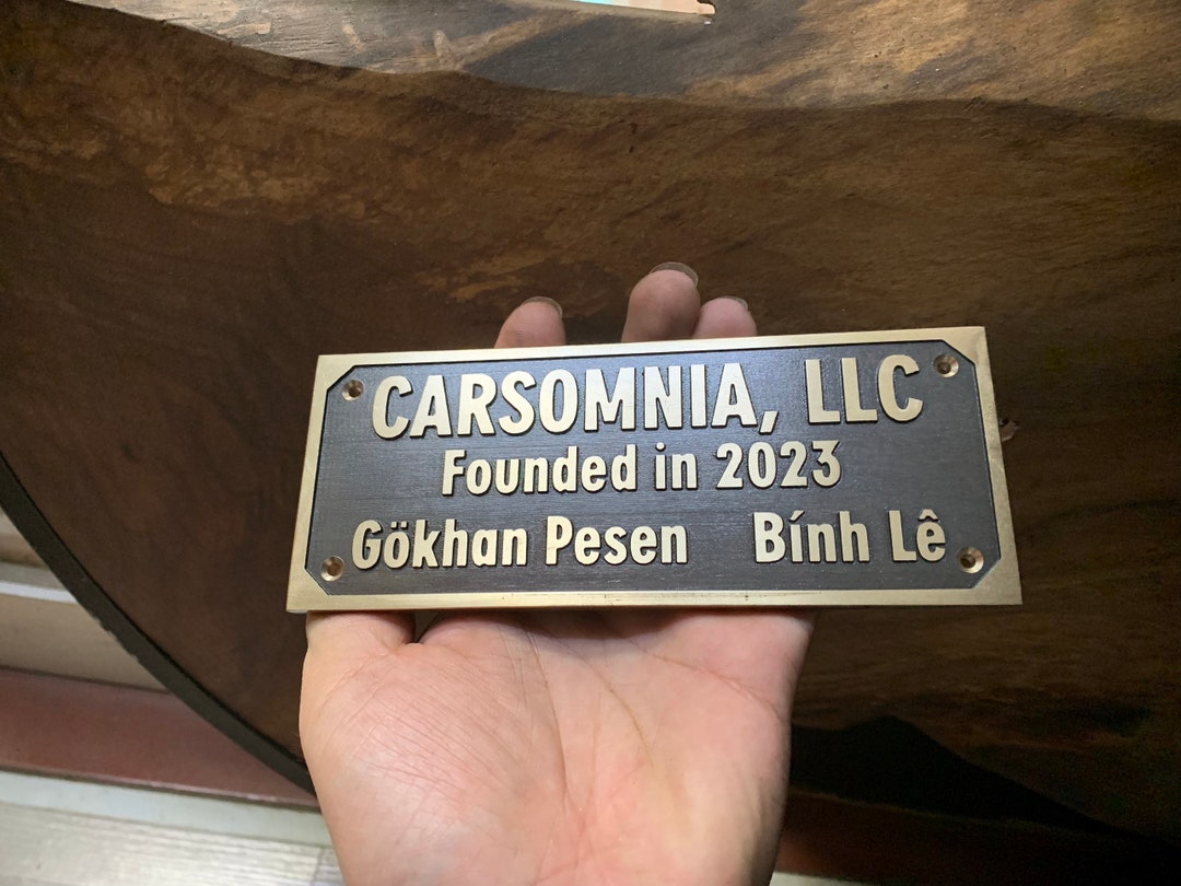 Cast Brass Custom Signs & Plaques - Unlacquered Wall Plaque ...