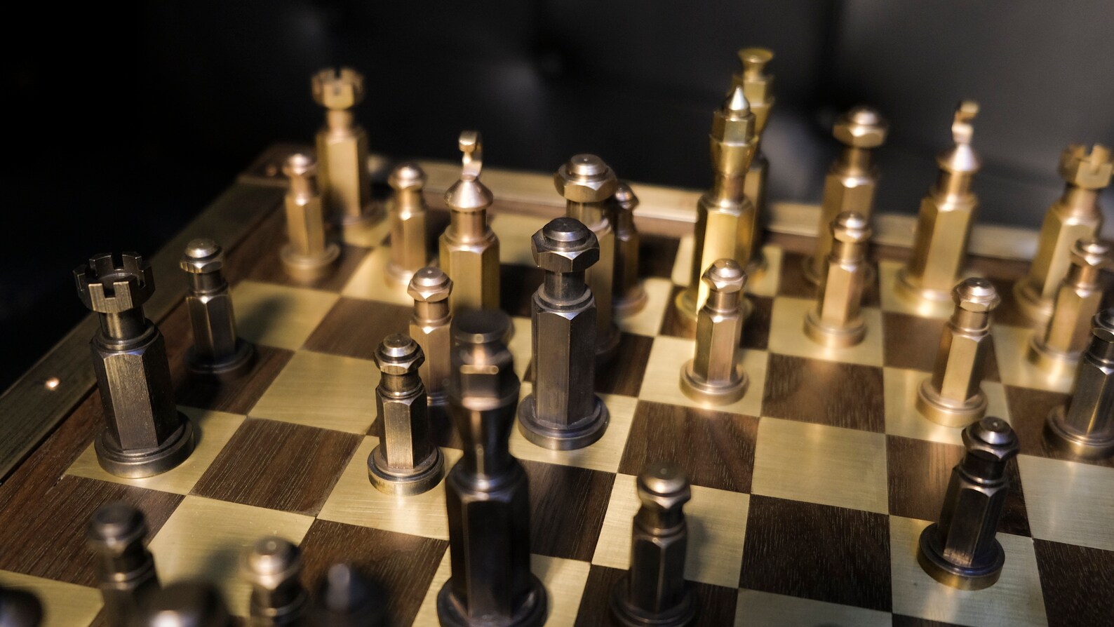 Steampunk Chess Set, Bronze Chess Set, Custom Handcrafted Chess Set ...