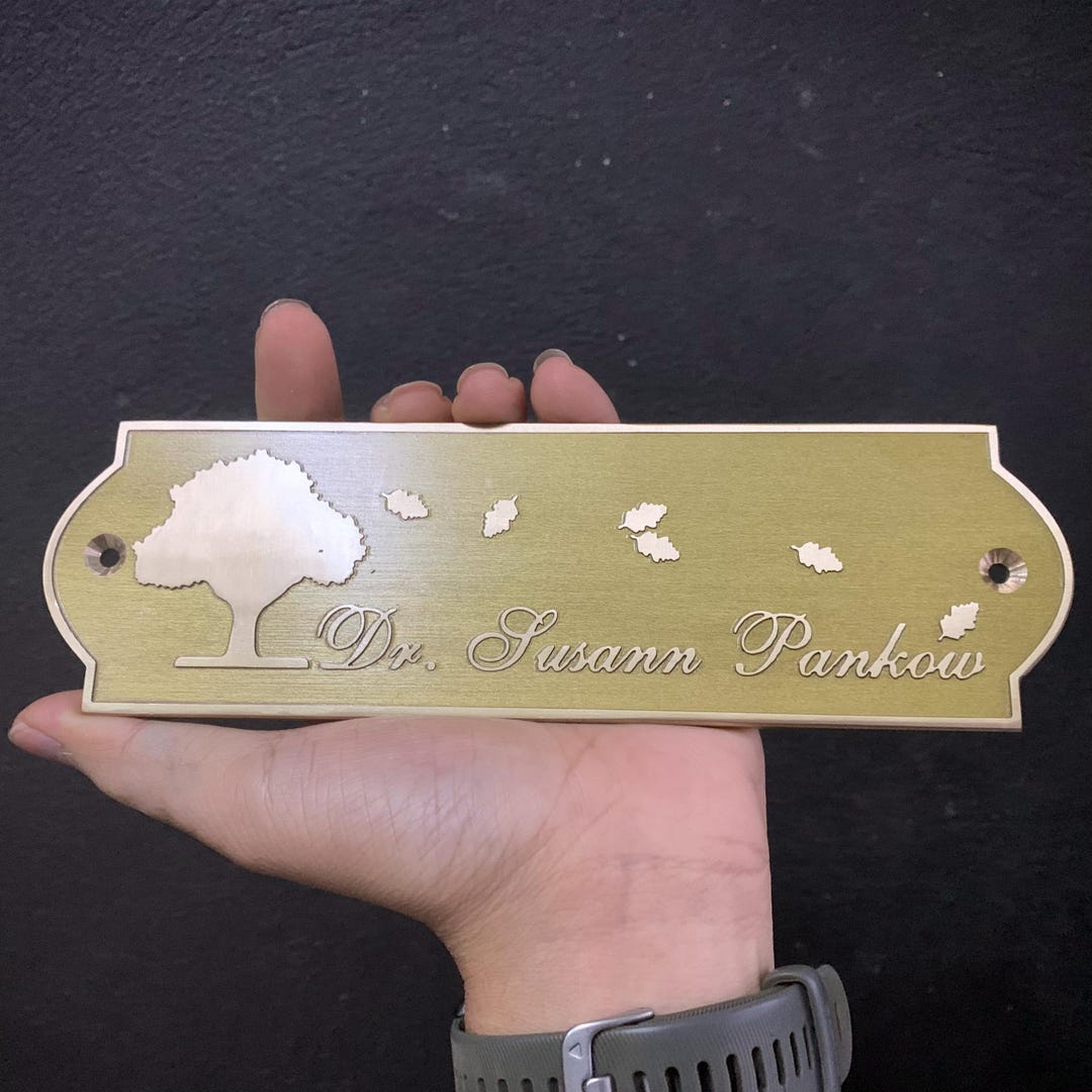 Custom Brass Door Signs & Plaques - Any Language Plaques - Customized ...