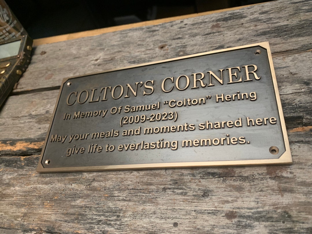 Cast Brass Custom Signs & Plaques - Unlacquered Wall Plaque ...