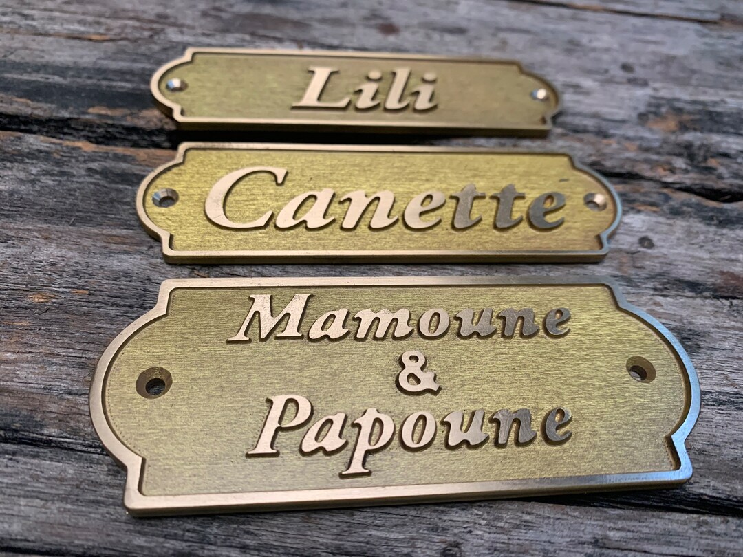 Custom Brass Sign- Custom Date Sign - Custom Size Plaques - Est Sign ...