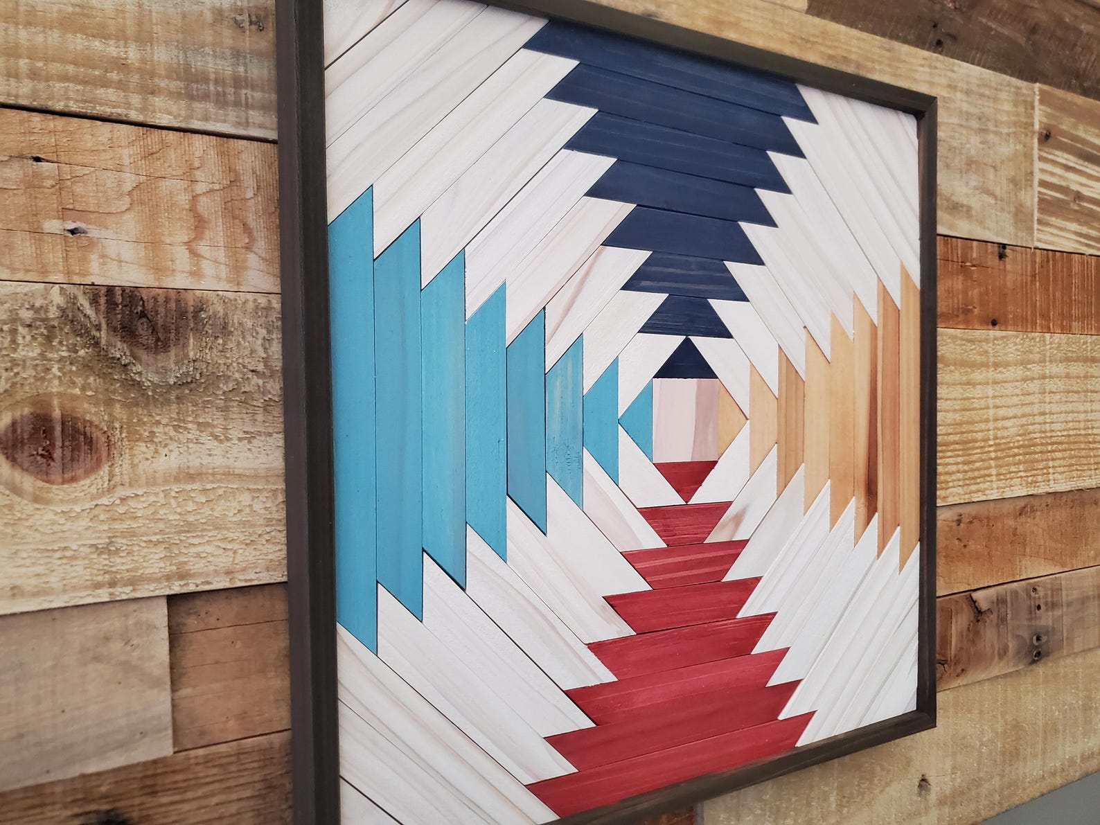 Wood Barn Quilt, Pineapple Pattern Wall Art, Farmhouse Home Decor ...