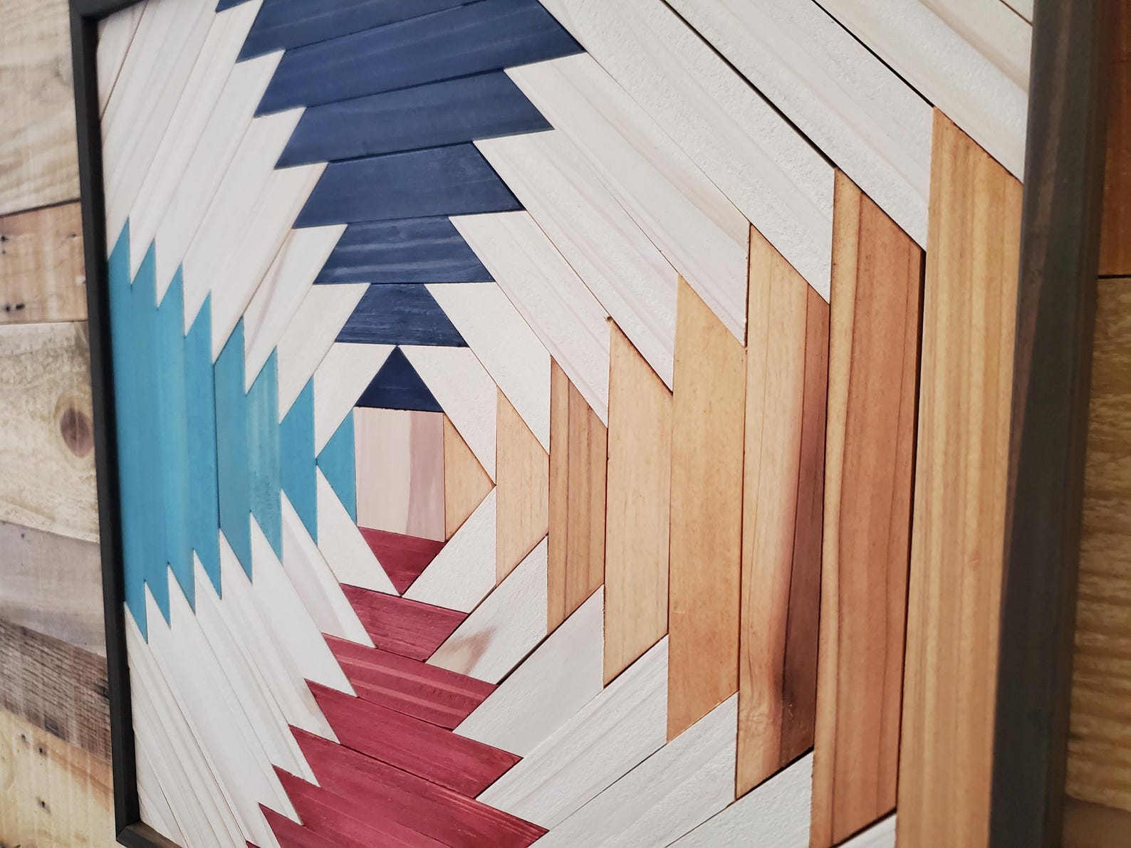 Wood Barn Quilt, Pineapple Pattern Wall Art, Farmhouse Home Decor ...