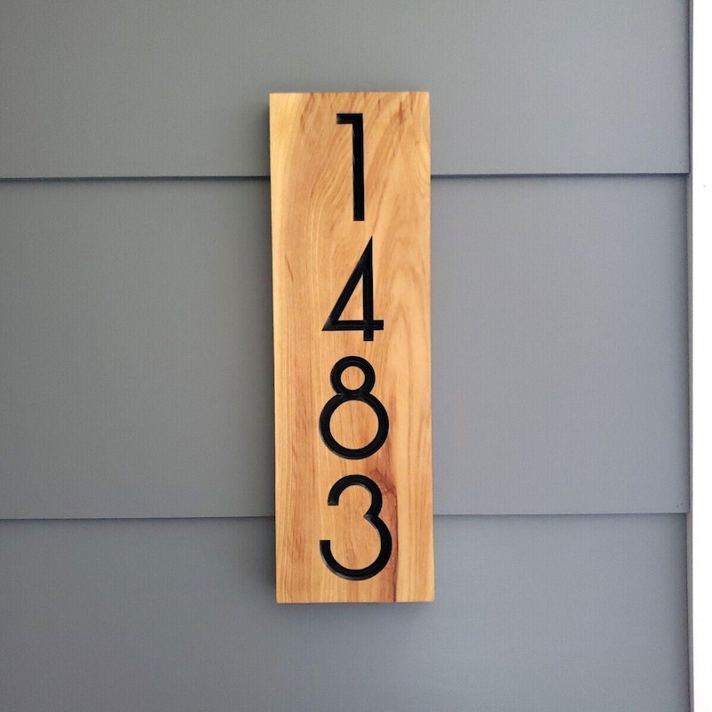 Wood House Numbers - Etsy