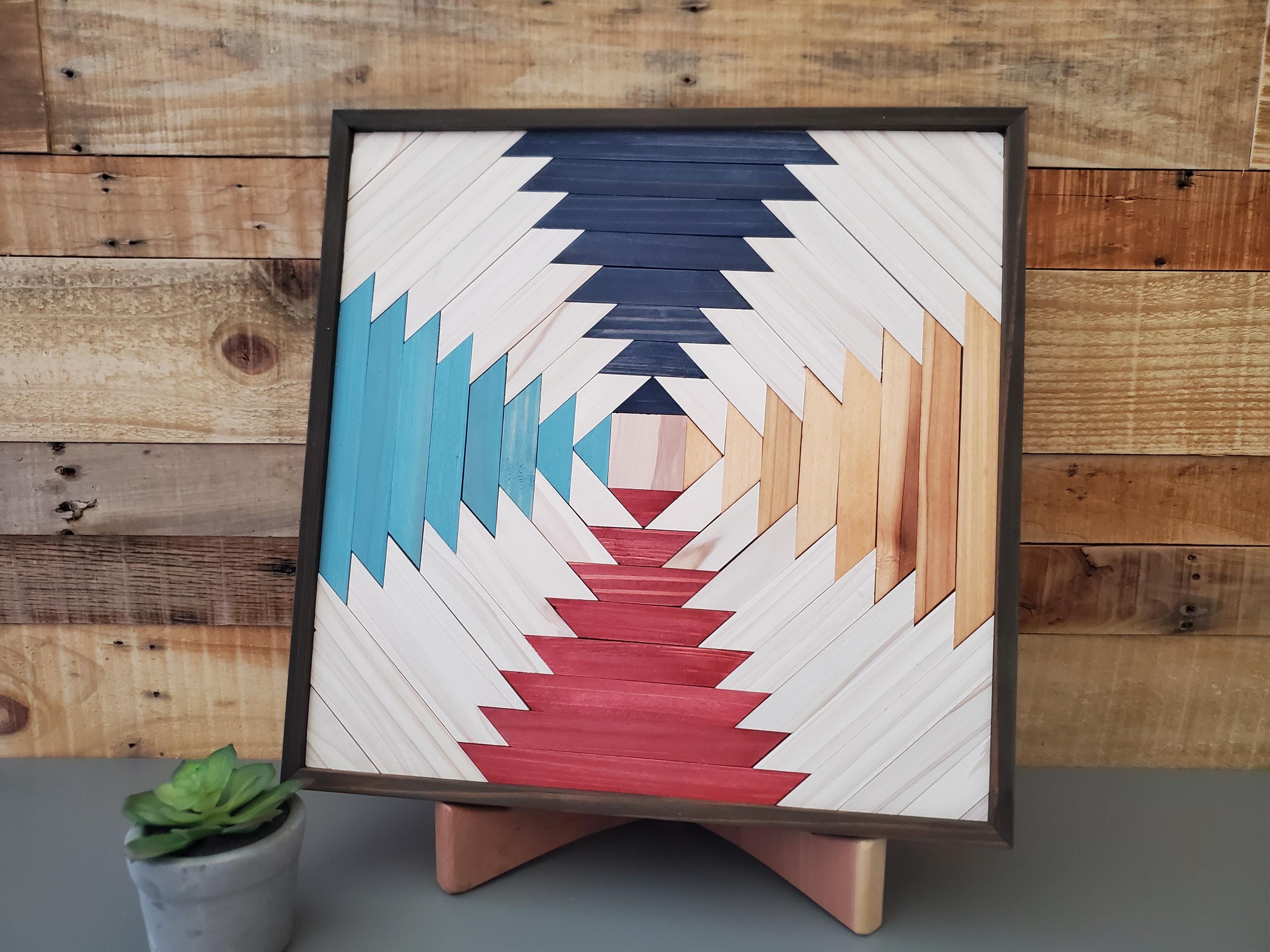 Wood Barn Quilt, Pineapple Pattern Wall Art, Farmhouse Home Decor ...