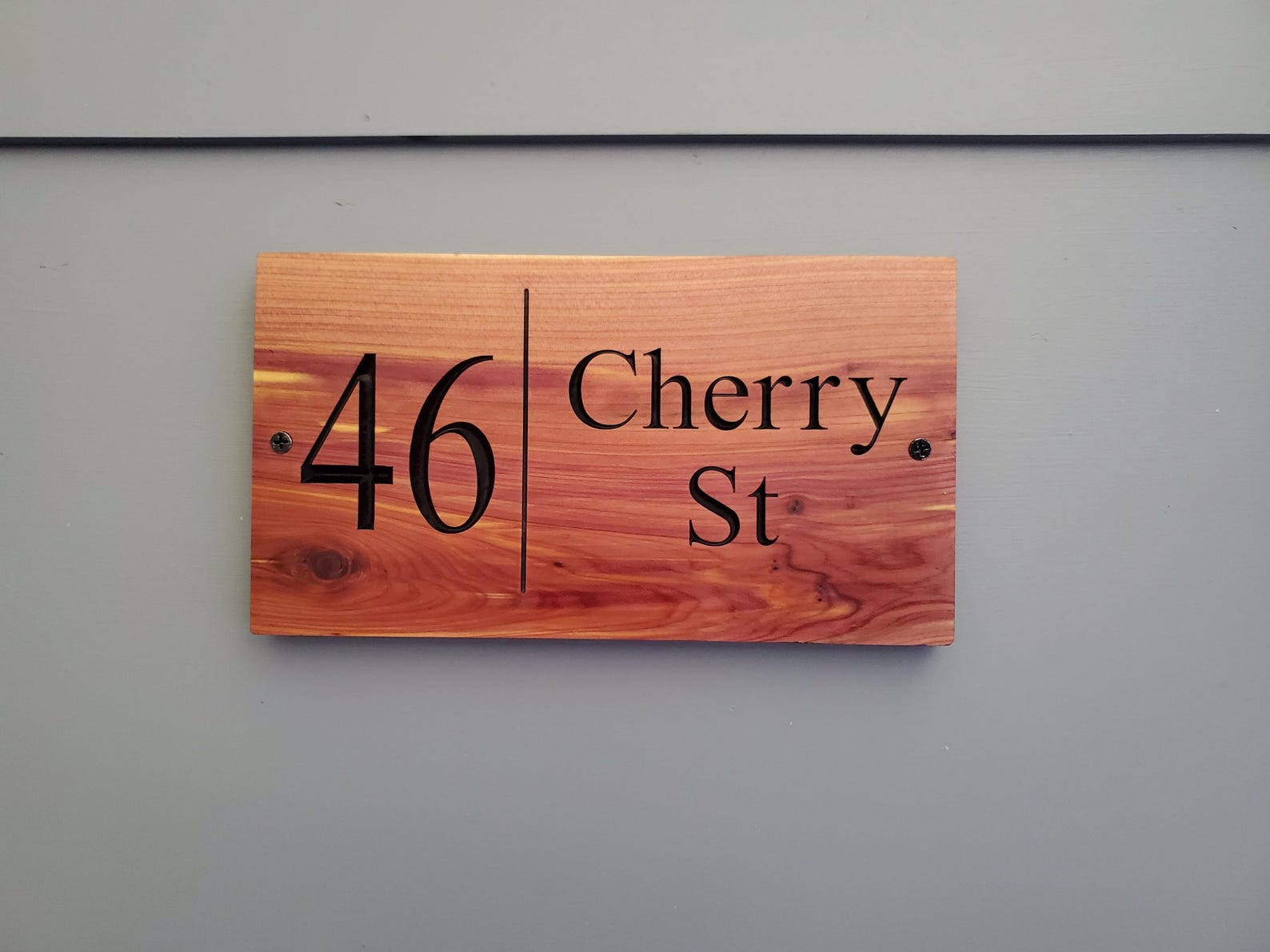 House Address Sign, Carved Wood Street Number Plaque, Custom Wooden ...