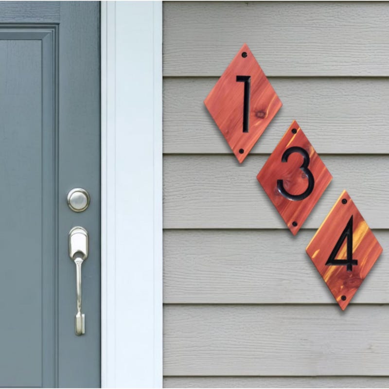 Mcm House Numbers - Etsy