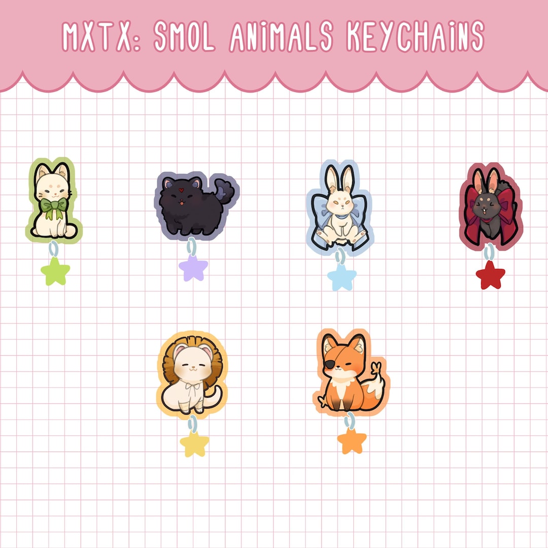 MXTX Smol' Animals || Acrylic Charms || PREORDERS - Etsy