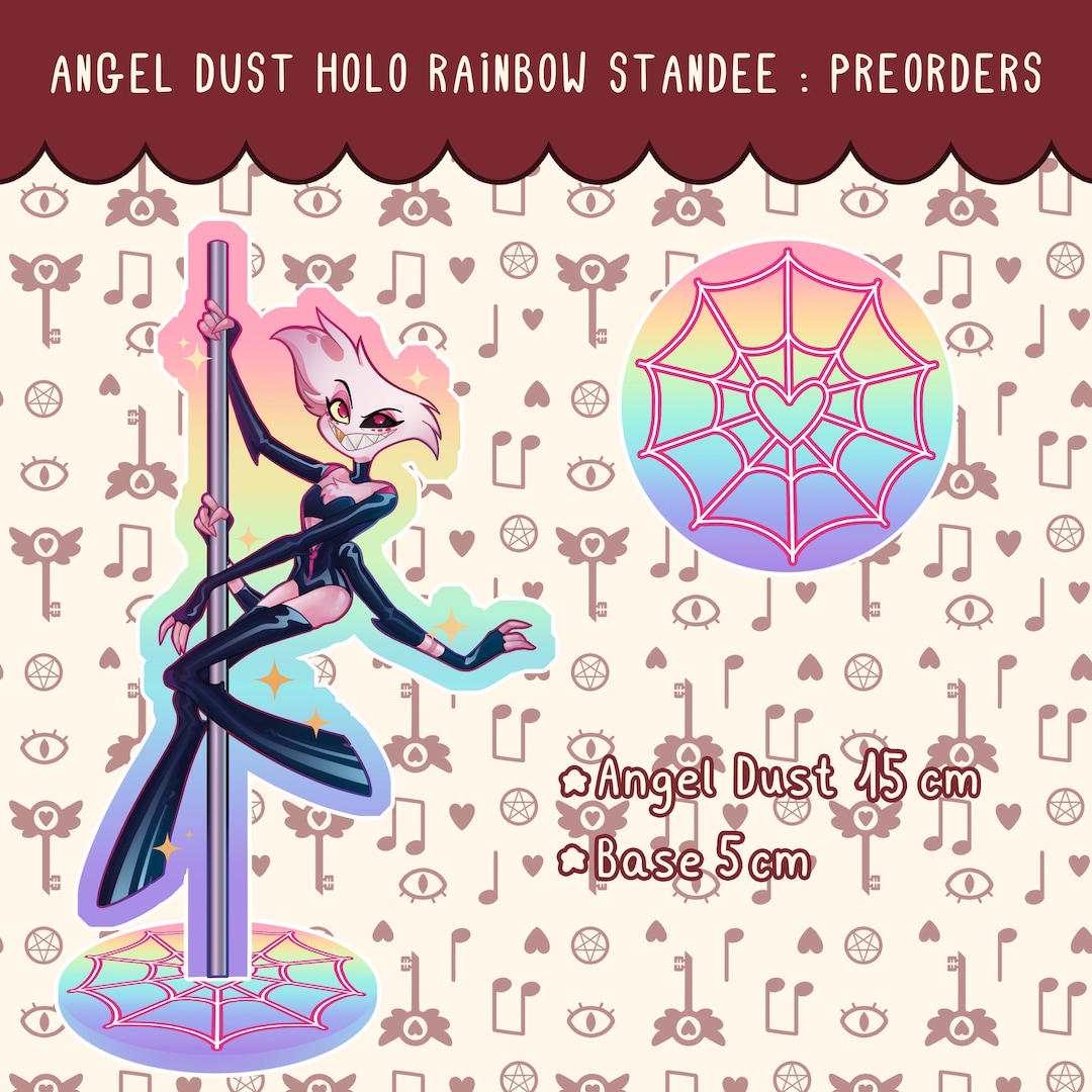 Hazbin Hotel || Angel Dust Poison Ver. || Holo Rainbow Standee ...