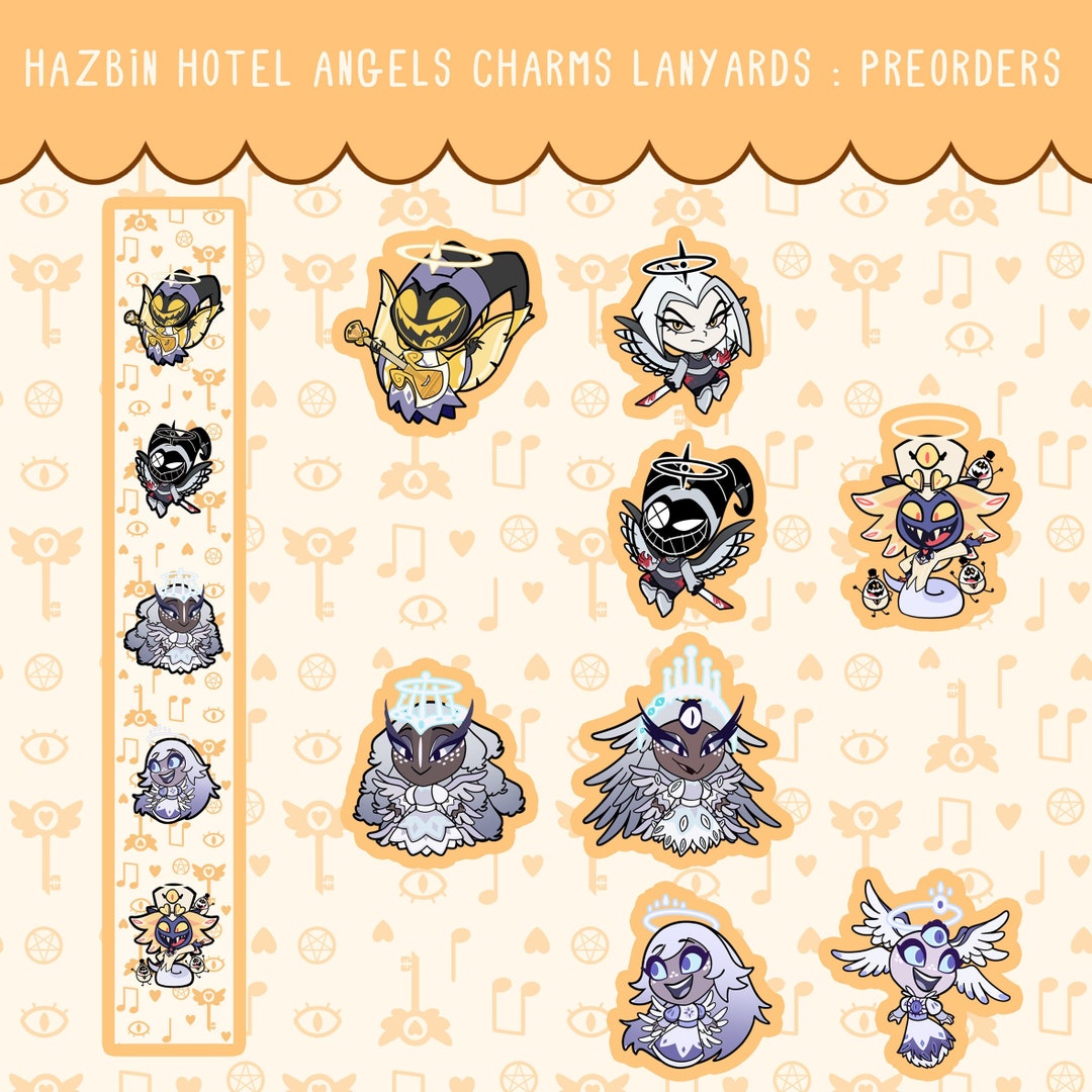 Hazbin Hotel Angels || Lanyards With Keychain || LAST UNITS - Etsy