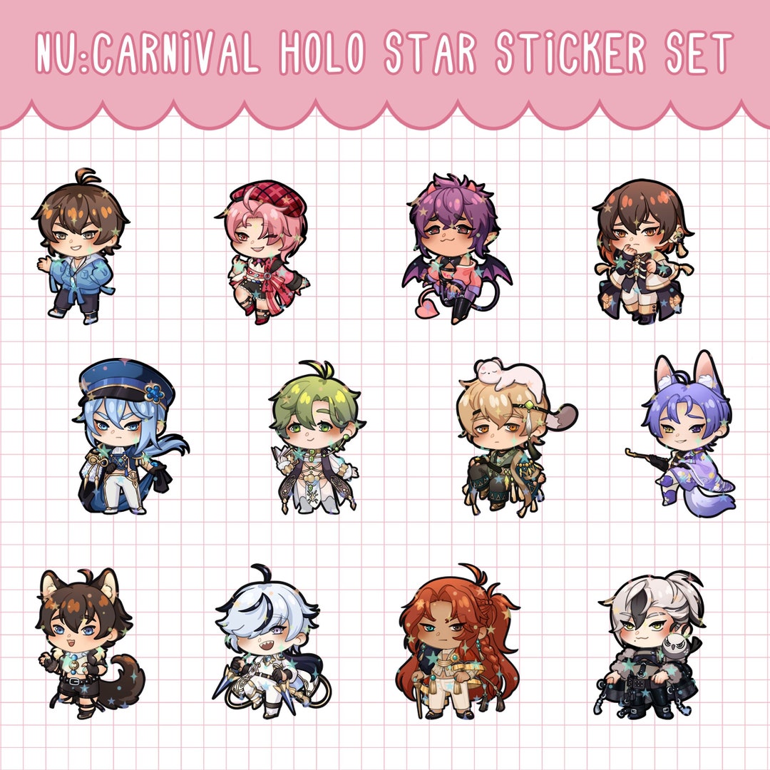 Nu:carnival || Holo Star Sticker Set - Etsy