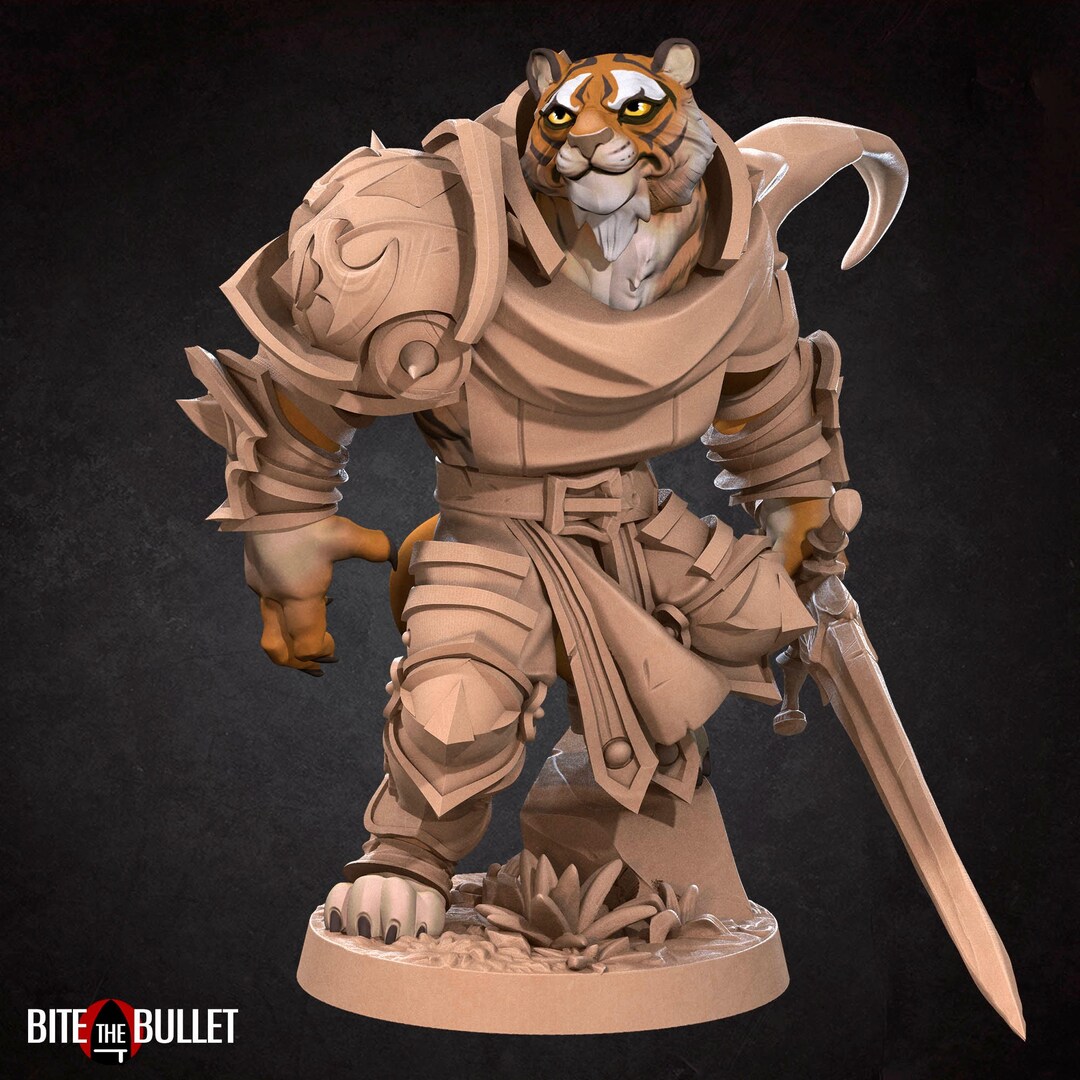 Tabaxi Paladin Knight Cat Paladin Ranger I War Game - Etsy