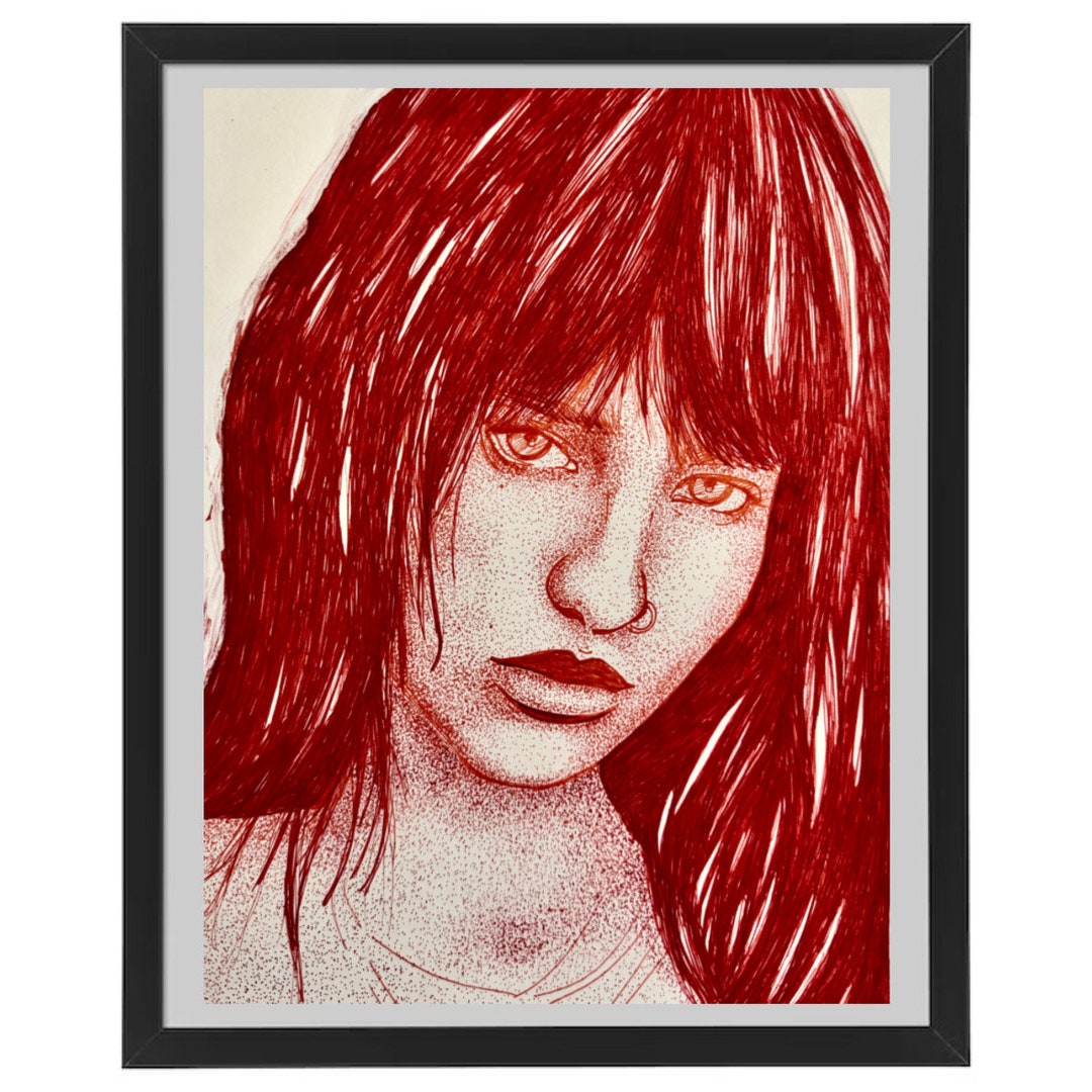 Victoria De Angelis Maneskin Music Singer Poster, Wall Art Print, Art ...